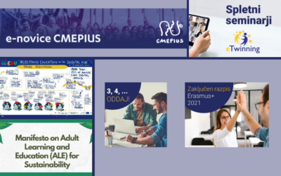 Najnovejša izdaja e-novic CMEPIUS | Andragoški center Republike Slovenije